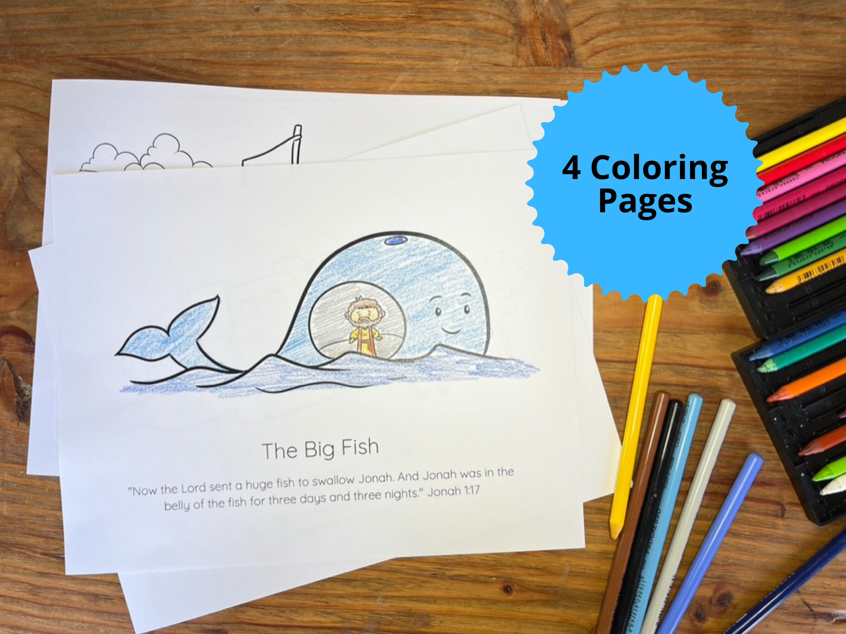 Jonah Activity Bundle for Kid Jonah and the Whale Game and Craft for ...