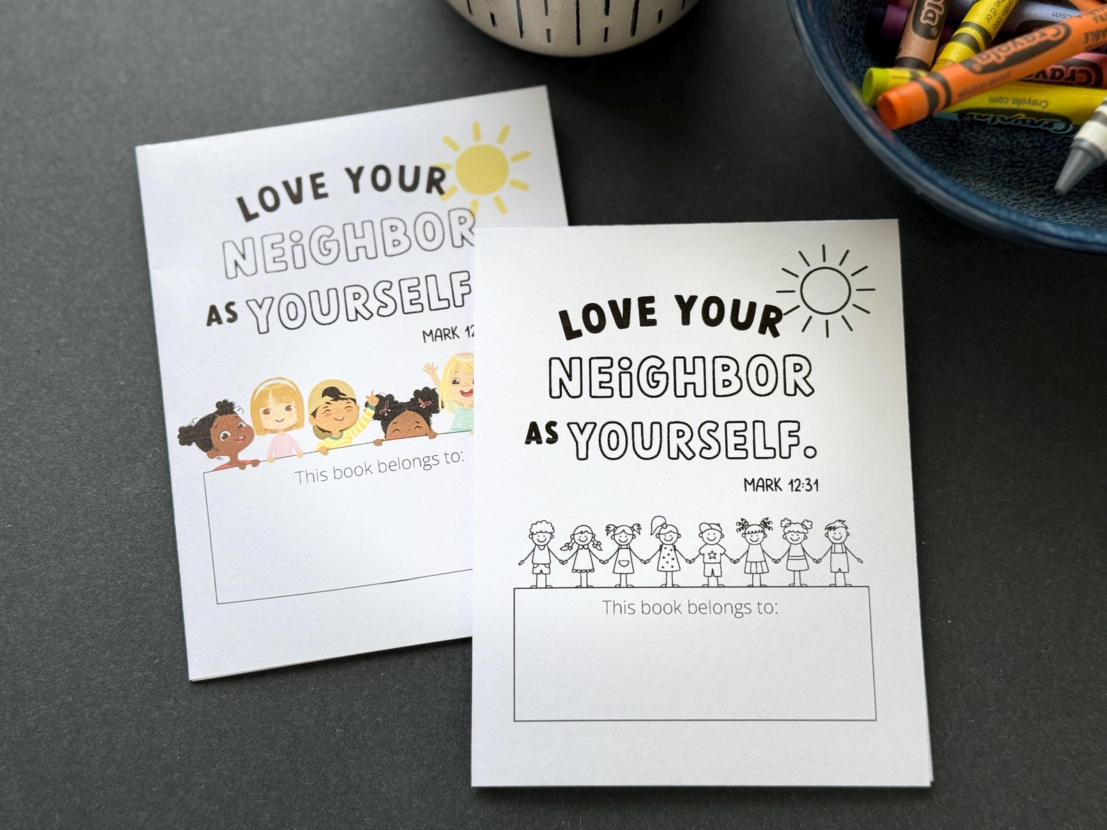 Love Your Neighbor Church Craft for Kid Sunday School Valentine ...