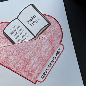 Valentines Day Bible Craft for Kid Christian Valentine Church Craft for ...