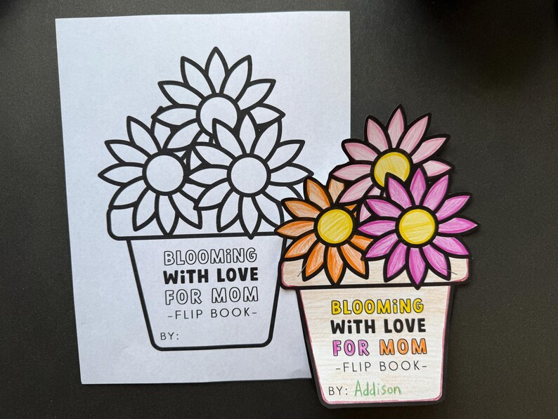 Mothers Day Craft for Classroom Mom Gift Idea Preschool Flower Card for ...