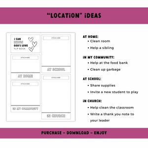 I Can Show God's Love Flip Book for Kids Kindness Lesson Christian ...