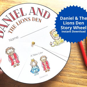 Daniel in the Lions Den Craft for Kid Bible Story Printable Christian ...