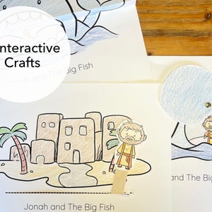 Jonah Bible Story Craft Jonah and the Whale Game for Kid Sunday School ...