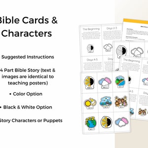 Creation Bible Story Lesson for Kid Church Seven Day of Creation ...