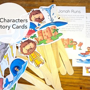 Jonah Bible Story Craft Jonah and the Whale Game for Kid Sunday School ...