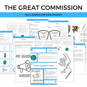 Great Commission Sunday School Lesson Teaching Go and Make Disciples ...