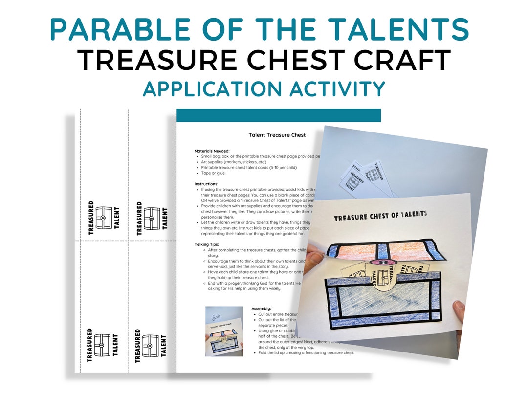 Parable of the Talents Craft for Kid Church Sunday School Printable ...