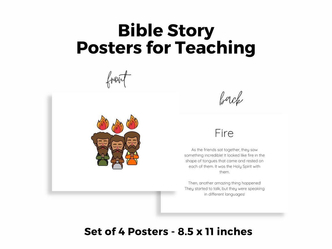 Pentecost Teaching Material for Kid Sunday School Acts Bible Story ...
