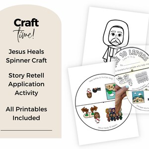 Thankfulness Bible Lesson for Kids Printable Ten Lepers Bible Story ...