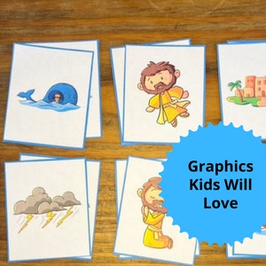 Jonah Memory Game Printable Jonah Bible Lesson for Kid Jonah Bible ...