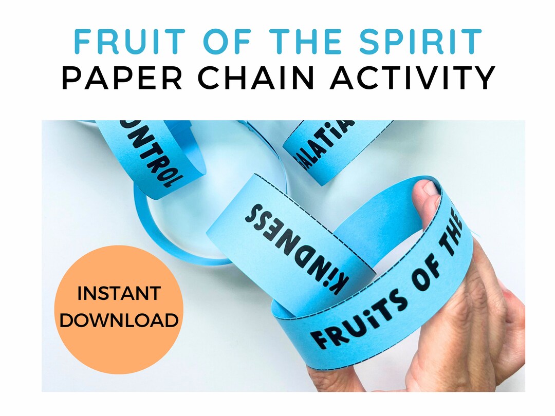 Fruit of the Spirit Paper Chain Activity for Kid Interactive Fruit of ...