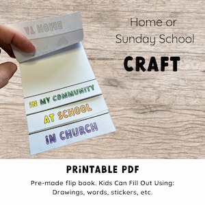 I Can Show God's Love Flip Book for Kids Kindness Lesson Christian ...