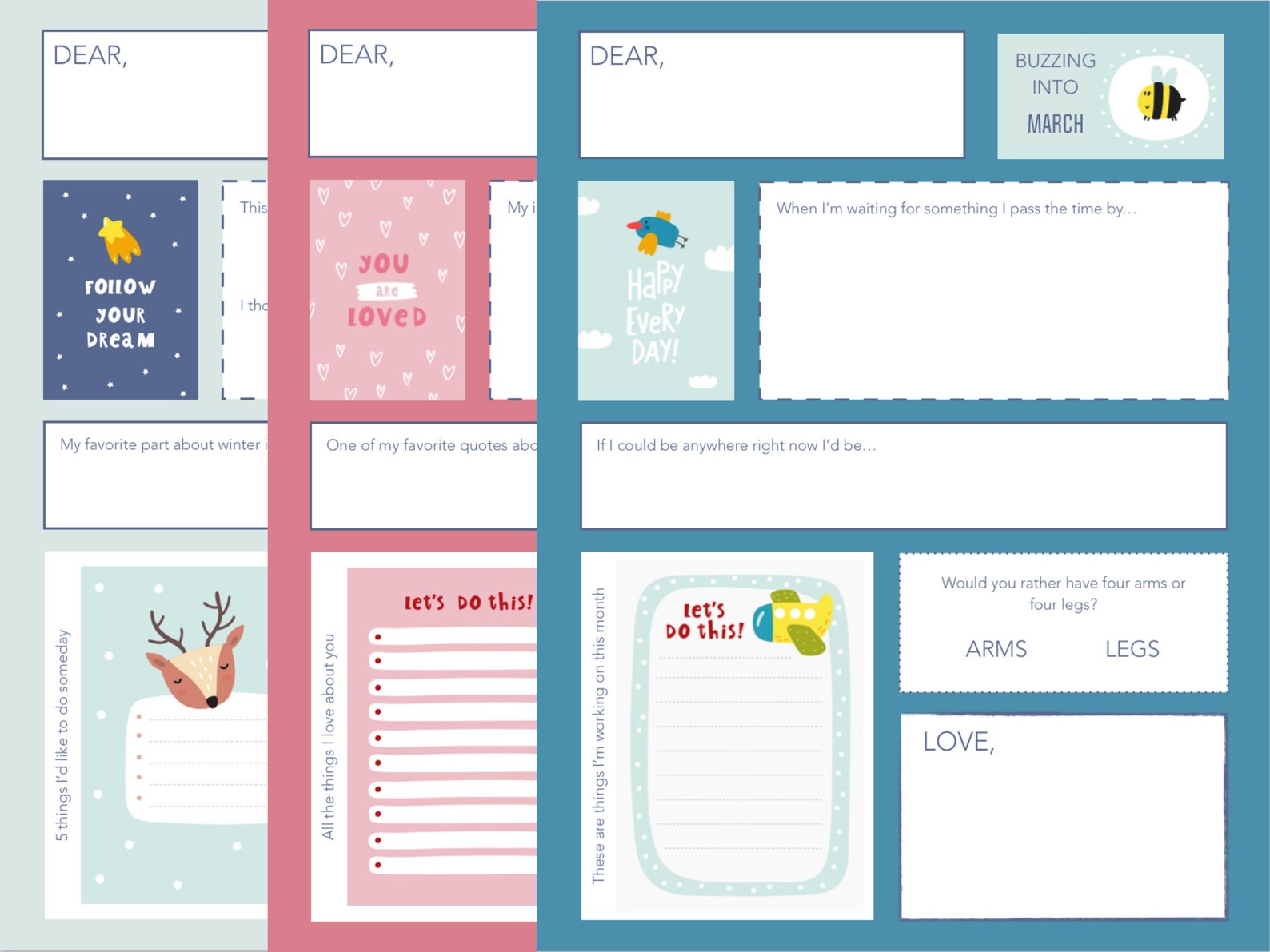 Pen Pal Kit Grandparent Penpal Kit Letter Writing Kit for Kids - Etsy ...