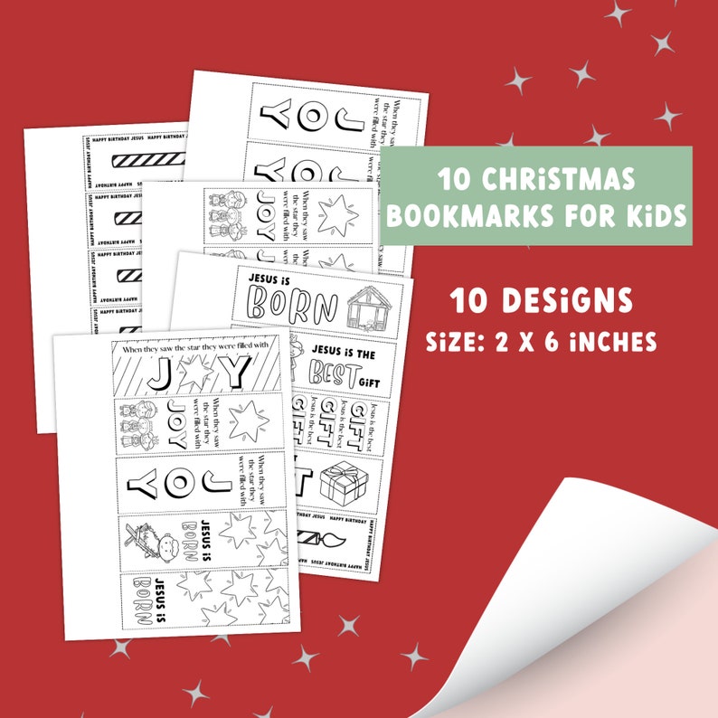 Nativity Bookmark Family Craft Childrens Holiday Activity Christmas ...