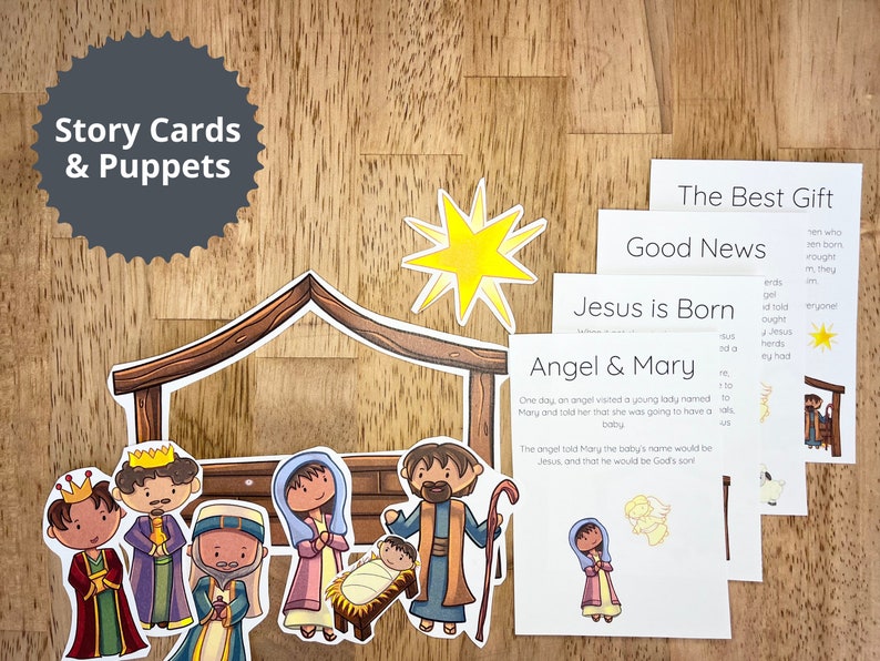 Nativity Activity Bundle Kid Nativity Craft Christmas Activity Pack ...