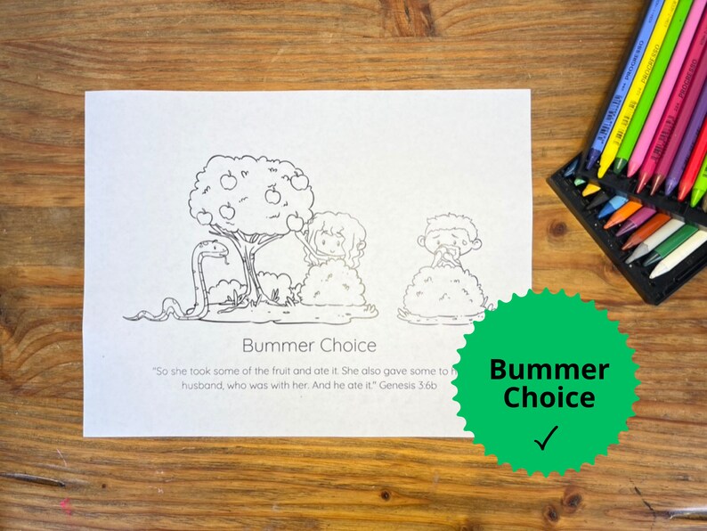 Adam and Eve Coloring Page for Preschool Adam and Eve Coloring Sheet ...