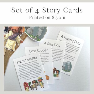Easter Story Cards Christian Easter Story Resurrection Holy Week Palm ...