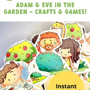 Adam and Eve Activities for Preschoolers Garden of Eden Crafts for Kids ...