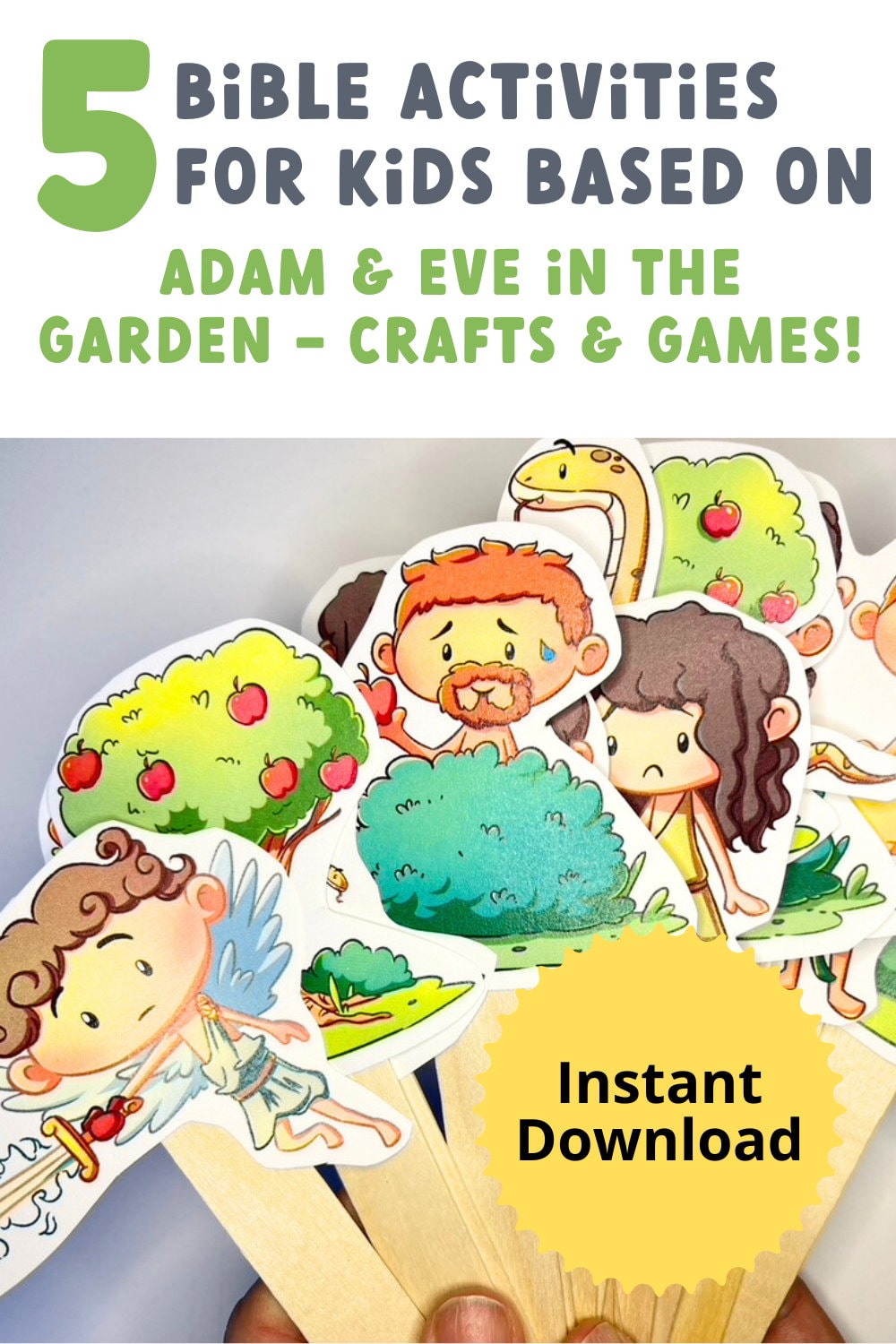 Adam and Eve Activities for Preschoolers Garden of Eden Crafts for Kids ...