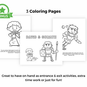 David and Goliath Scripture How to Teach Kids Bible Memory Bible Verse ...