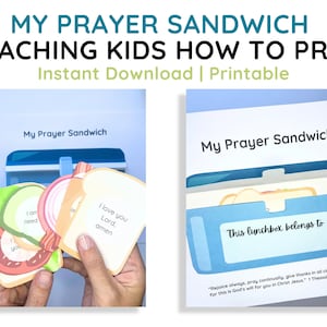 Prayer Sandwich Activity for Kid Prayer Craft Printable Christian ...