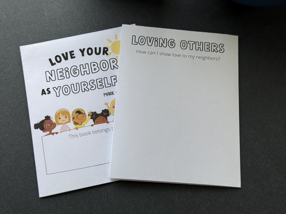 Love Your Neighbor Church Craft for Kid Sunday School Valentine ...