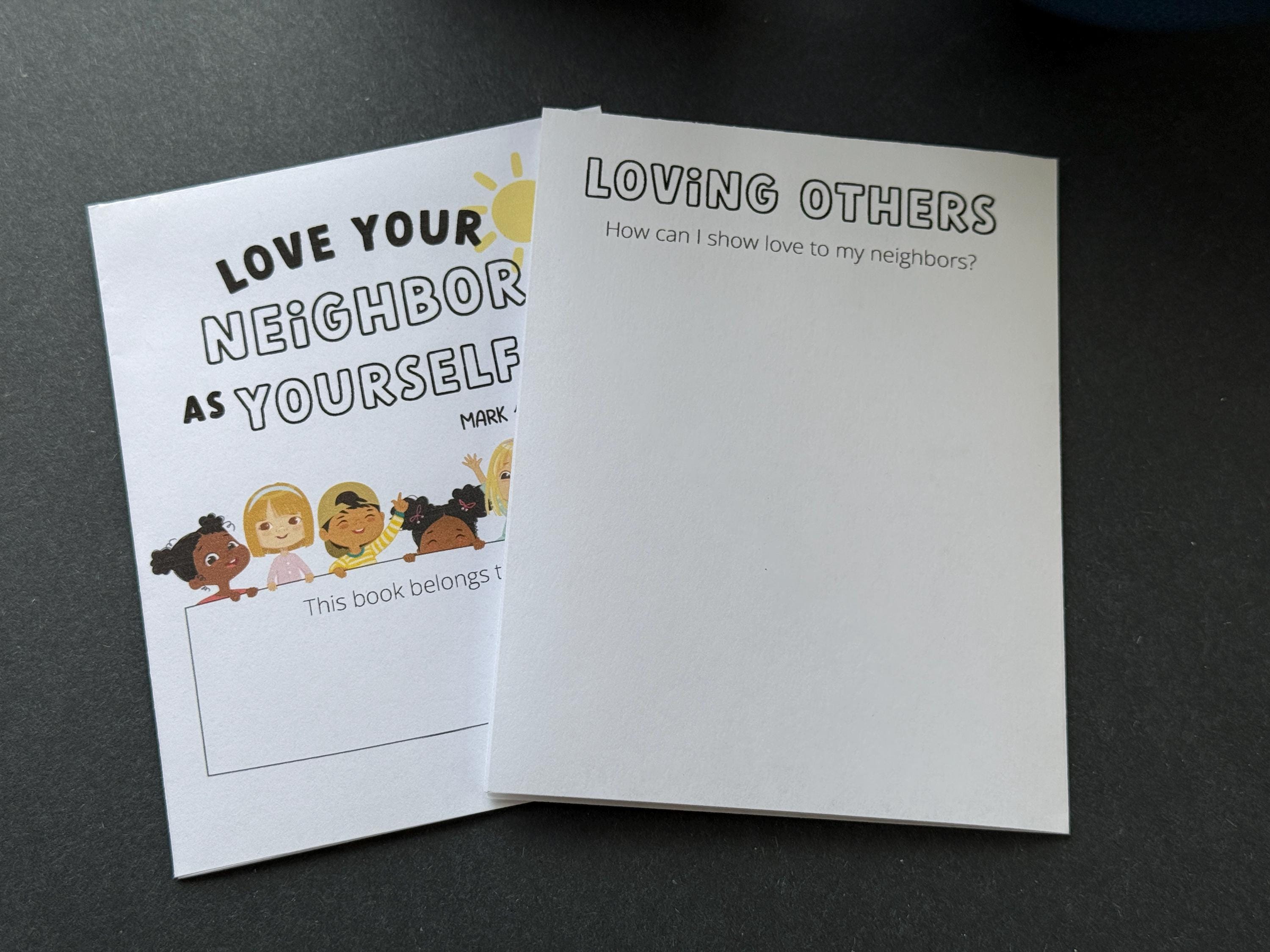 Love Your Neighbor Church Craft for Kid Sunday School Valentine ...