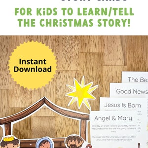 Christian Christmas Nativity Puppet Set Christmas Puppet DIY Printable ...