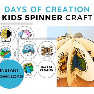 Creation Bible Story Craft for Children Church Sunday School Creation ...