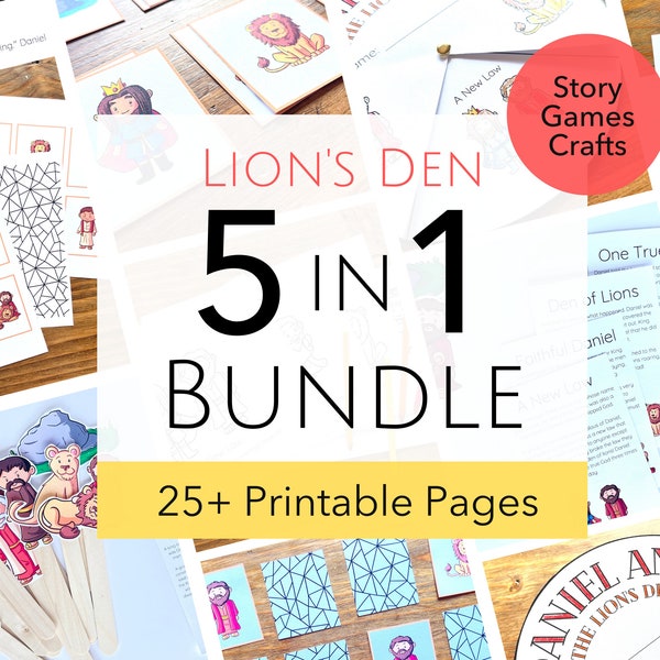 Daniel and the Lions Den Craft - Etsy