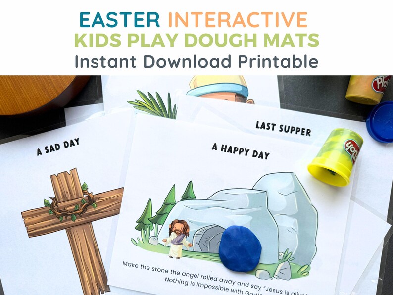 Religious Play Dough Preschool Activity Palm Sunday Last Supper ...