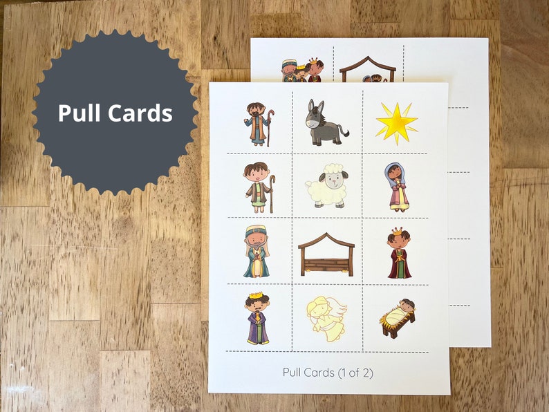 Nativity Bingo Game Printable Nativity Bible Bingo Christmas Nativity ...