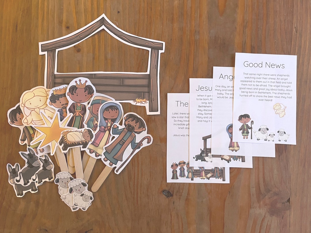 Christian Christmas Nativity Puppet Set Handmade Christmas - Etsy