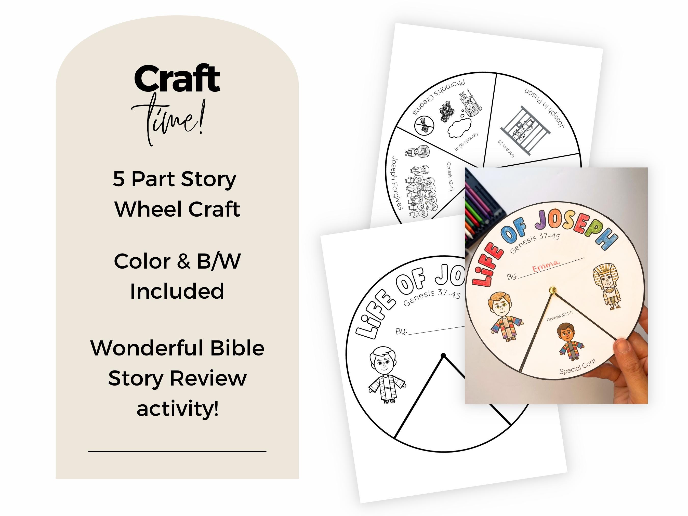 Joseph Bible Story for Sunday School Coat of Many Colors Lesson Plan ...