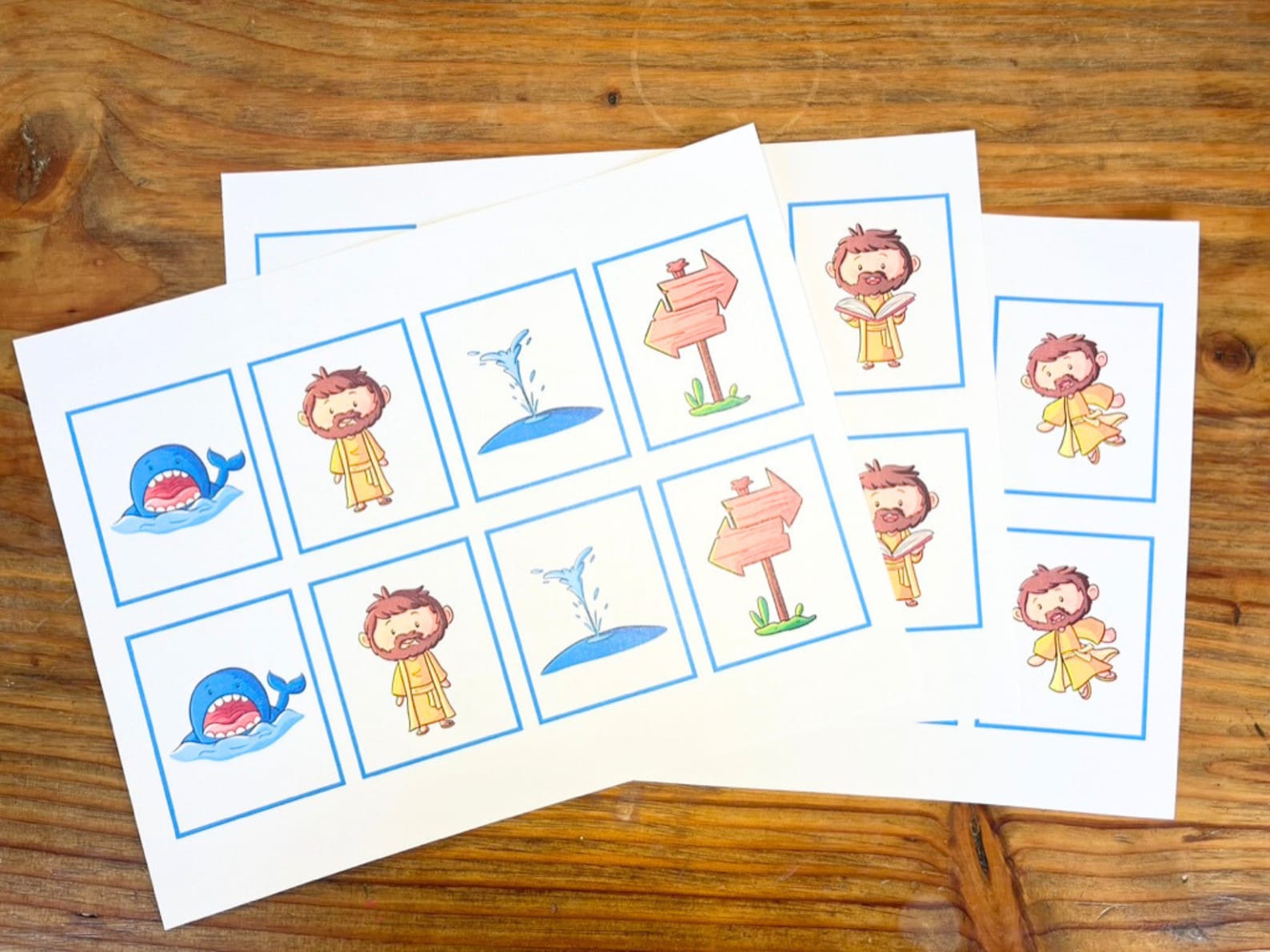 Jonah Memory Game Printable Jonah Bible Lesson for Kid Jonah Bible ...