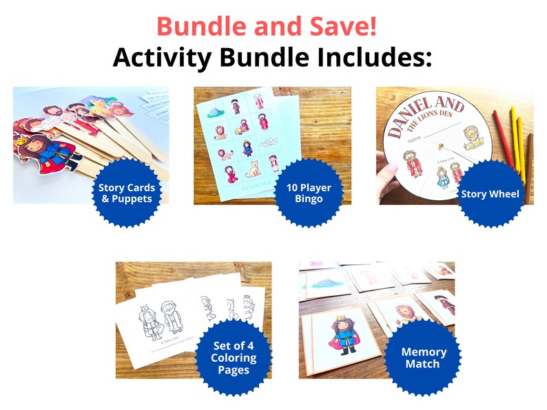 Daniel in the Lions Den Craft for Kid Bible Story Printable Christian ...