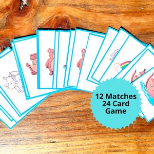 Bible Memory Game for Kid Noahs Ark Game Printable Bible Story Lesson ...