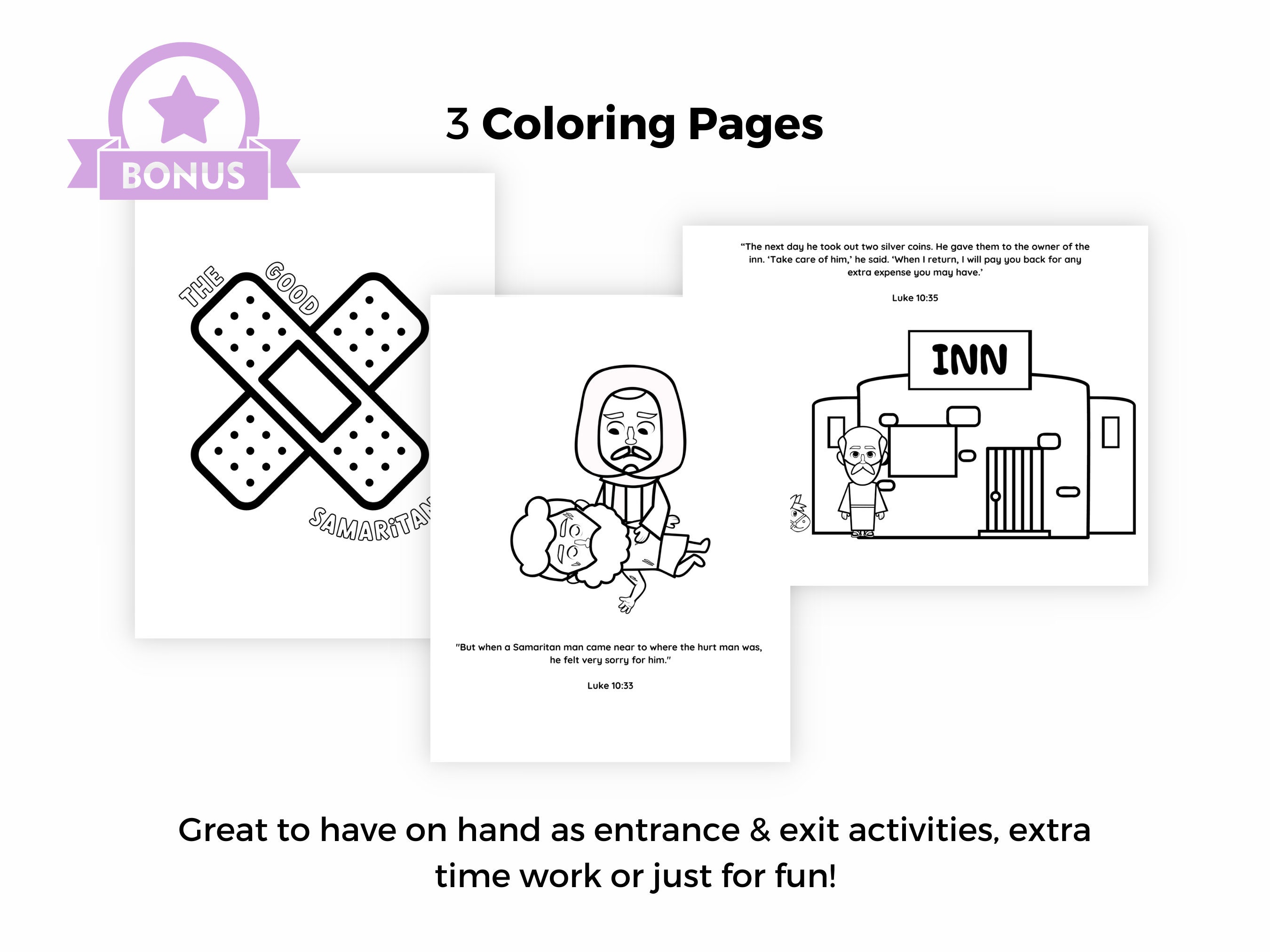 Good Samaritan Scavenger Hunt Game Sunday School Homeschool Game for ...