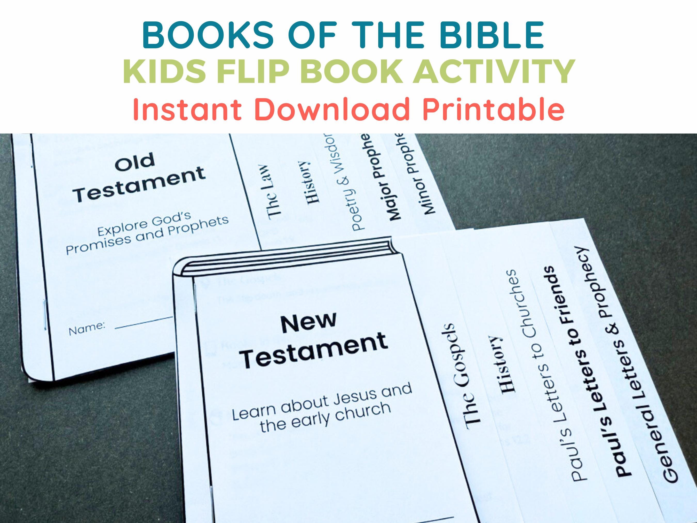 Books of the Bible Kids Craft Activity Bible Categories Memorization ...