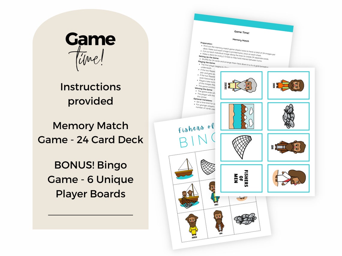 Fishers of Men Bible Story for Kid Sunday School Lesson Jesus and ...