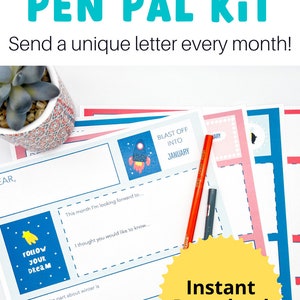 Pen Pal Kit Grandparent Penpal Kit Letter Writing Kit for Kids Pen Pal ...