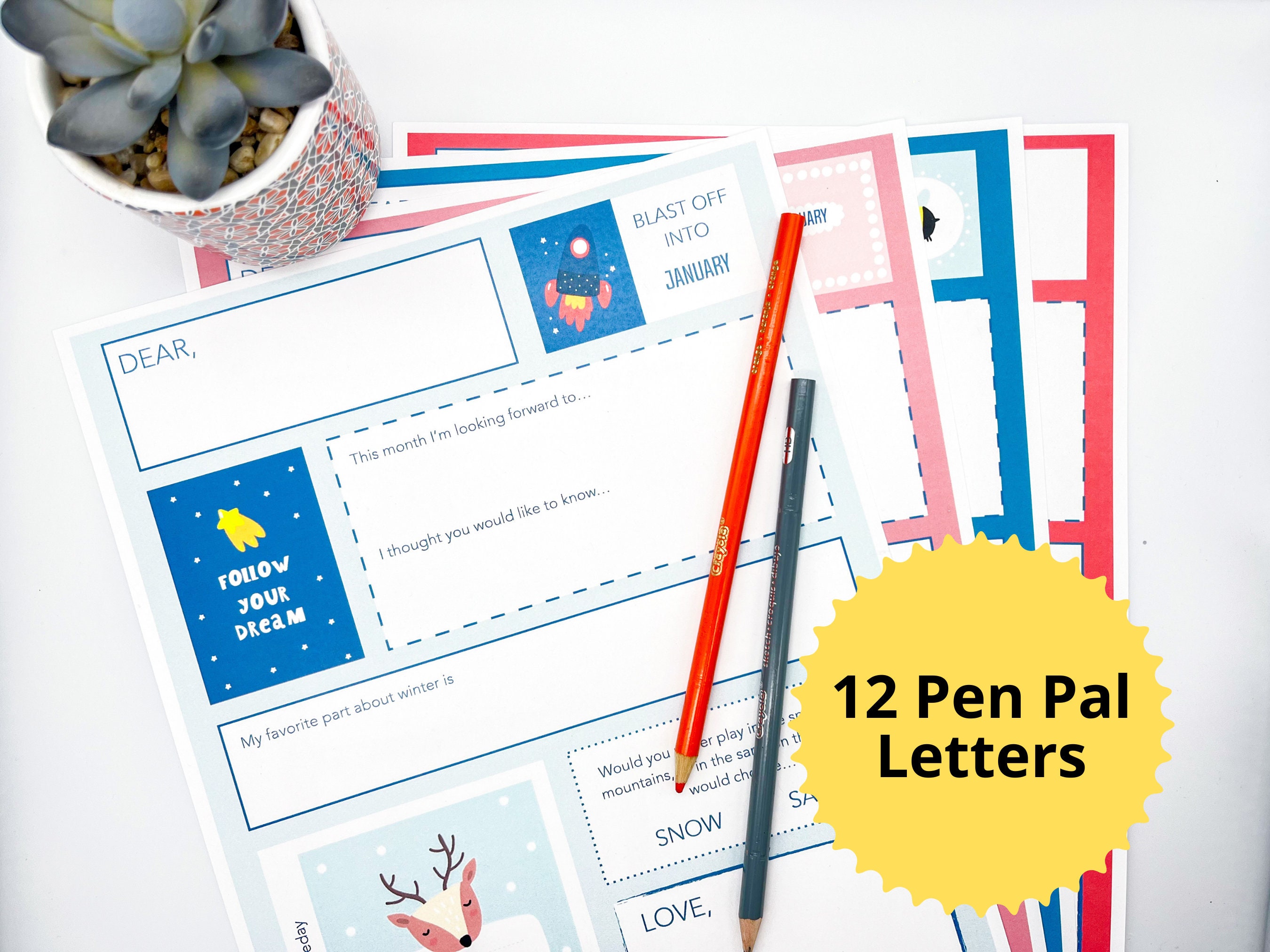 Pen Pal Kit Grandparent Penpal Kit Letter Writing Kit for Kids - Etsy ...
