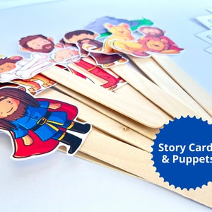Lions Den Story Activity Page Printable Story Daniel Puppet Bible Story ...
