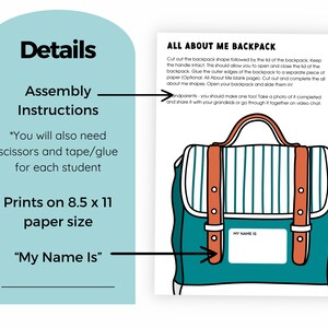 Get to Know You Activity for Kid Classroom About Me Student Craft ...