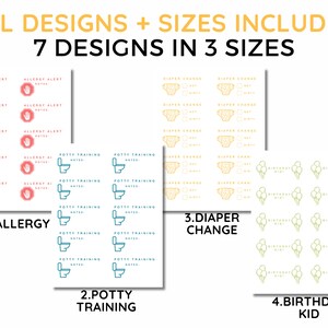 Diaper Change Printable Sticker for Nursery Church Diaper Label Infant ...