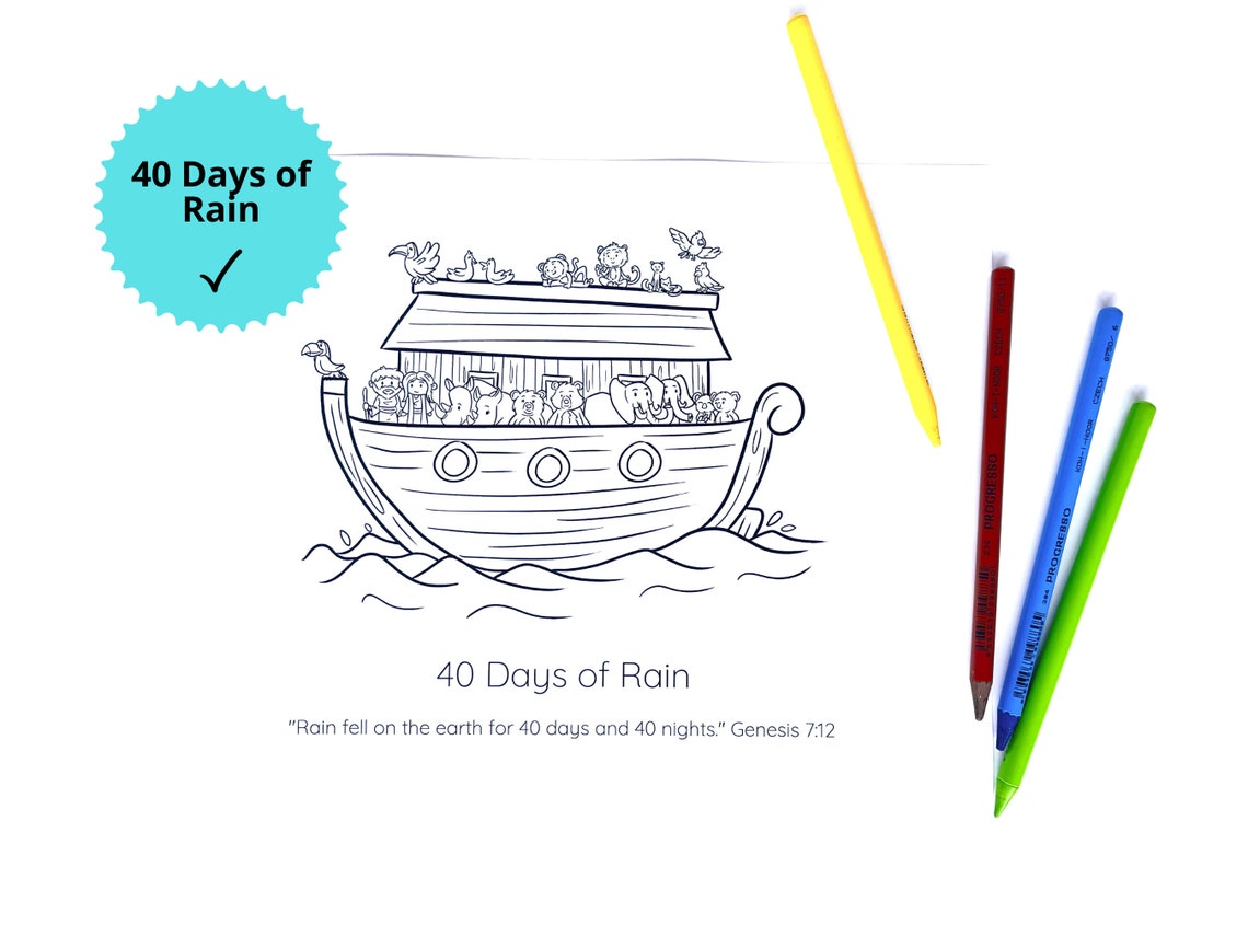 Set of Noahs Ark Coloring Page for Kid Coloring Page Printable Coloring ...