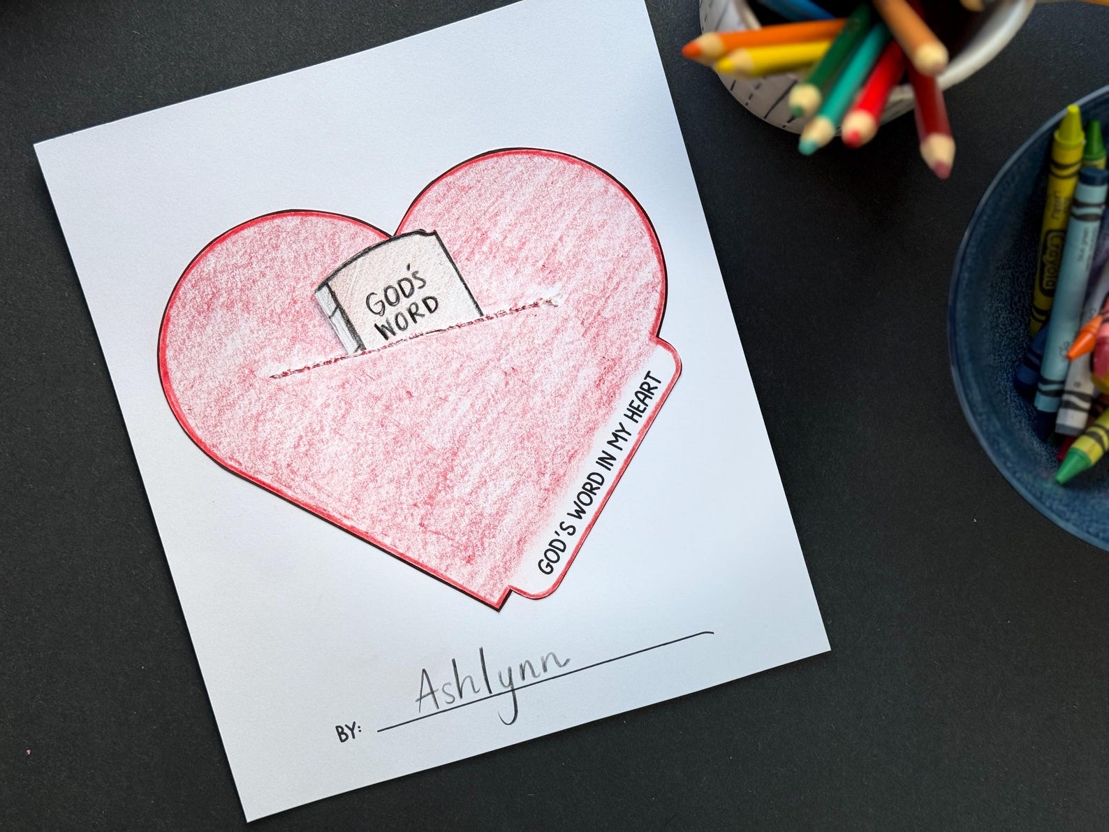 Valentines Day Bible Craft for Kid Christian Valentine Church Craft for ...