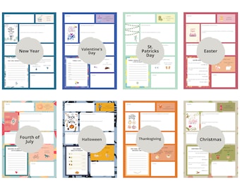 Kids Letter Writing Set Penpal Printable for Kids Sandwich - Etsy