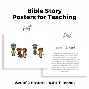 Parable of the Talents Bible Story for Kid Sunday School Lesson ...