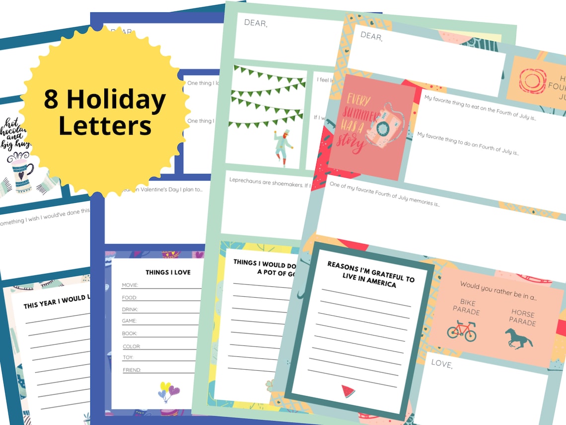 Letter for Kid Pen Pal Kit for Kid Penpal Stationary Long Distance ...